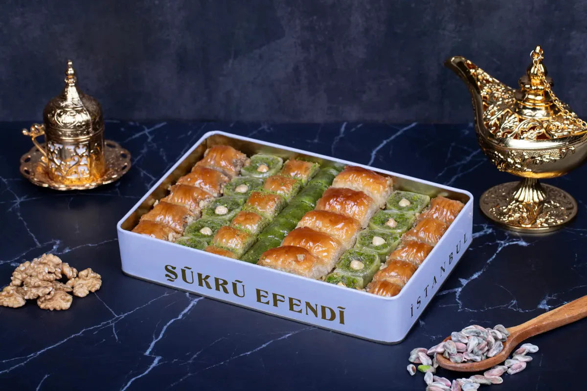 Sukru Efendi 1935 Special Turkish Baklava with Walnut – Gift Metal Box ...